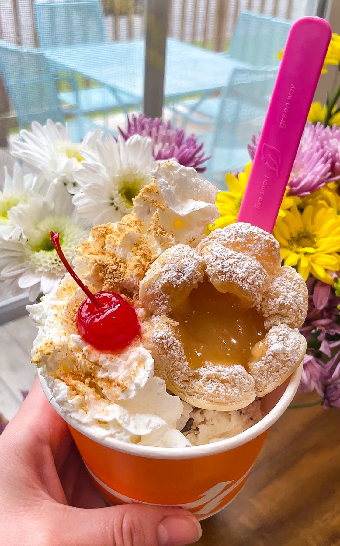 Flower Tart Sundae | Sticky Fingers Ice Cream, LLC